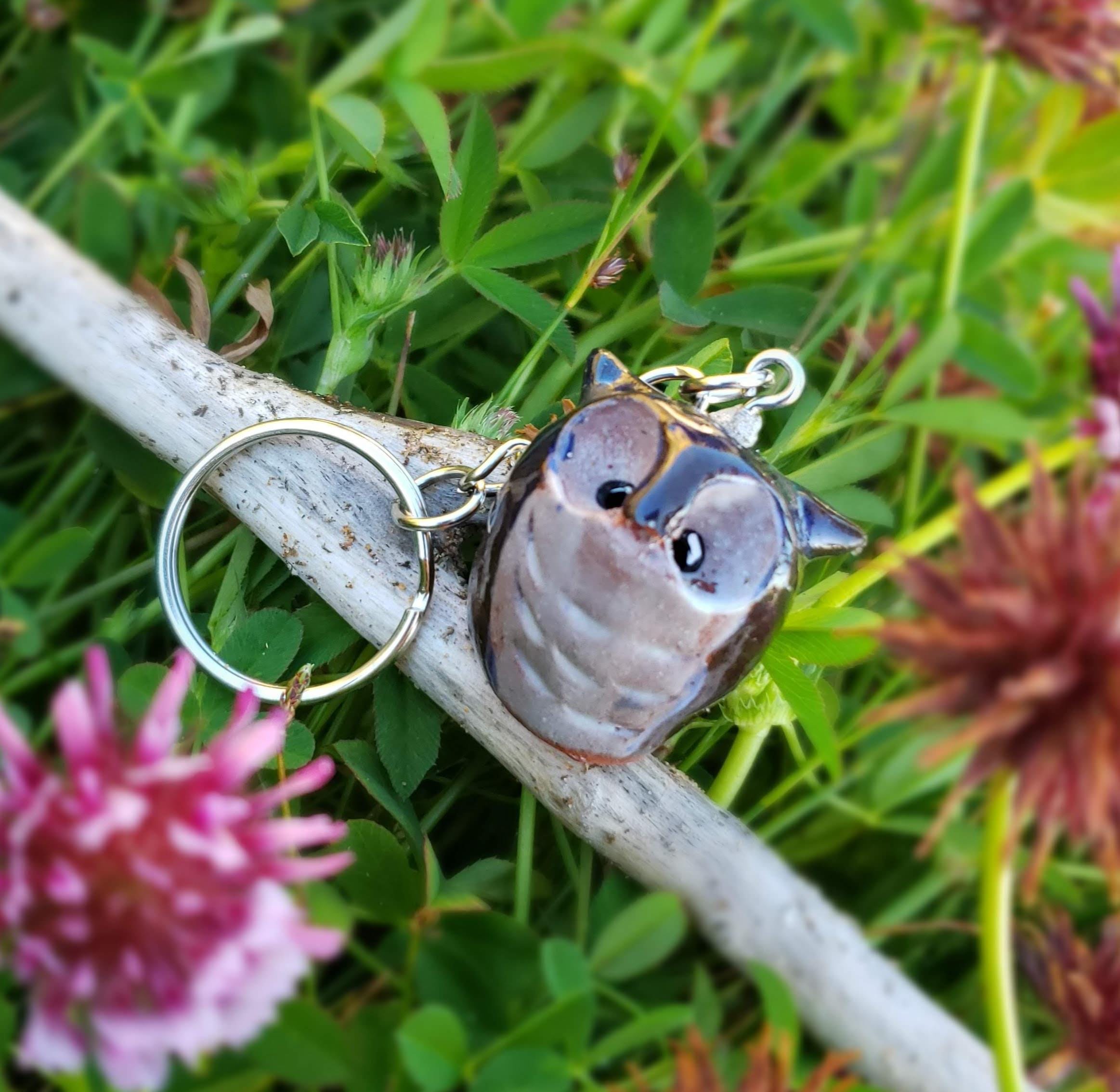 Miniature Black Raven With Blue Beak – Whimsical Handmade Sculpture - Etsy