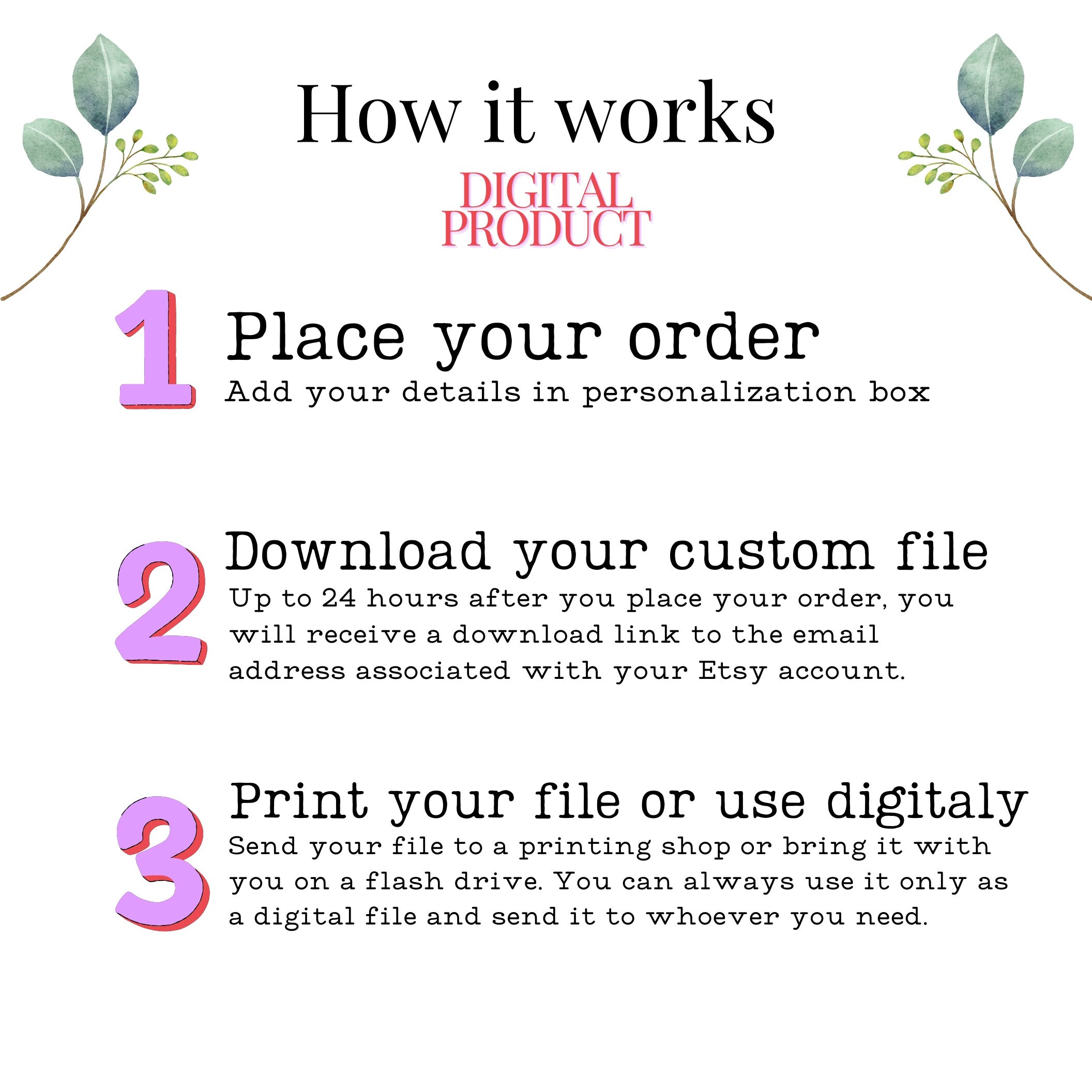 Personalized Save the Date Digital Print Card - Etsy