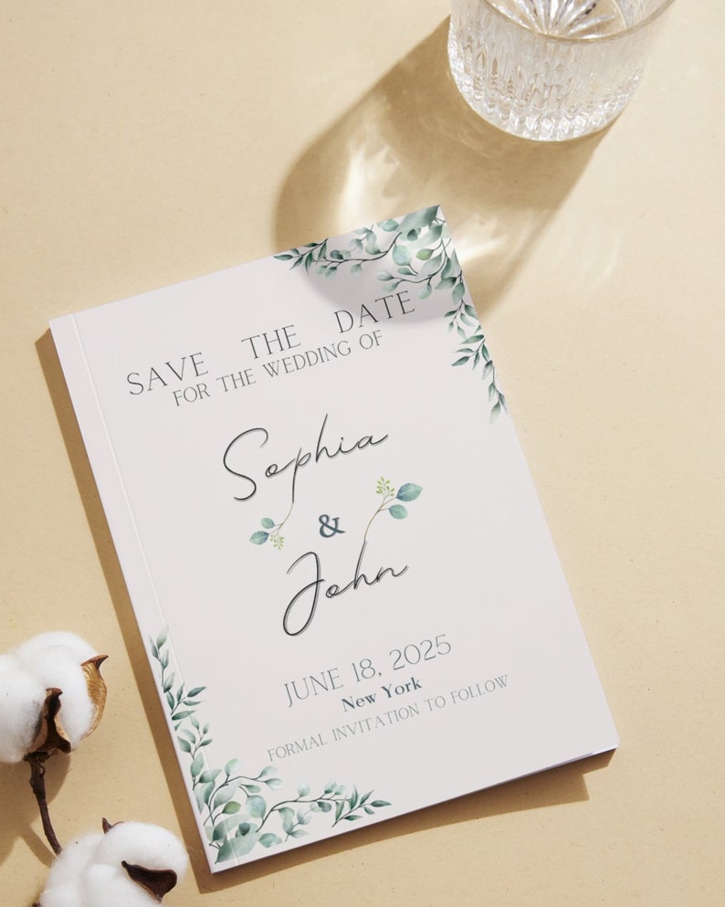 Personalized Save the Date Digital Print Card - Etsy