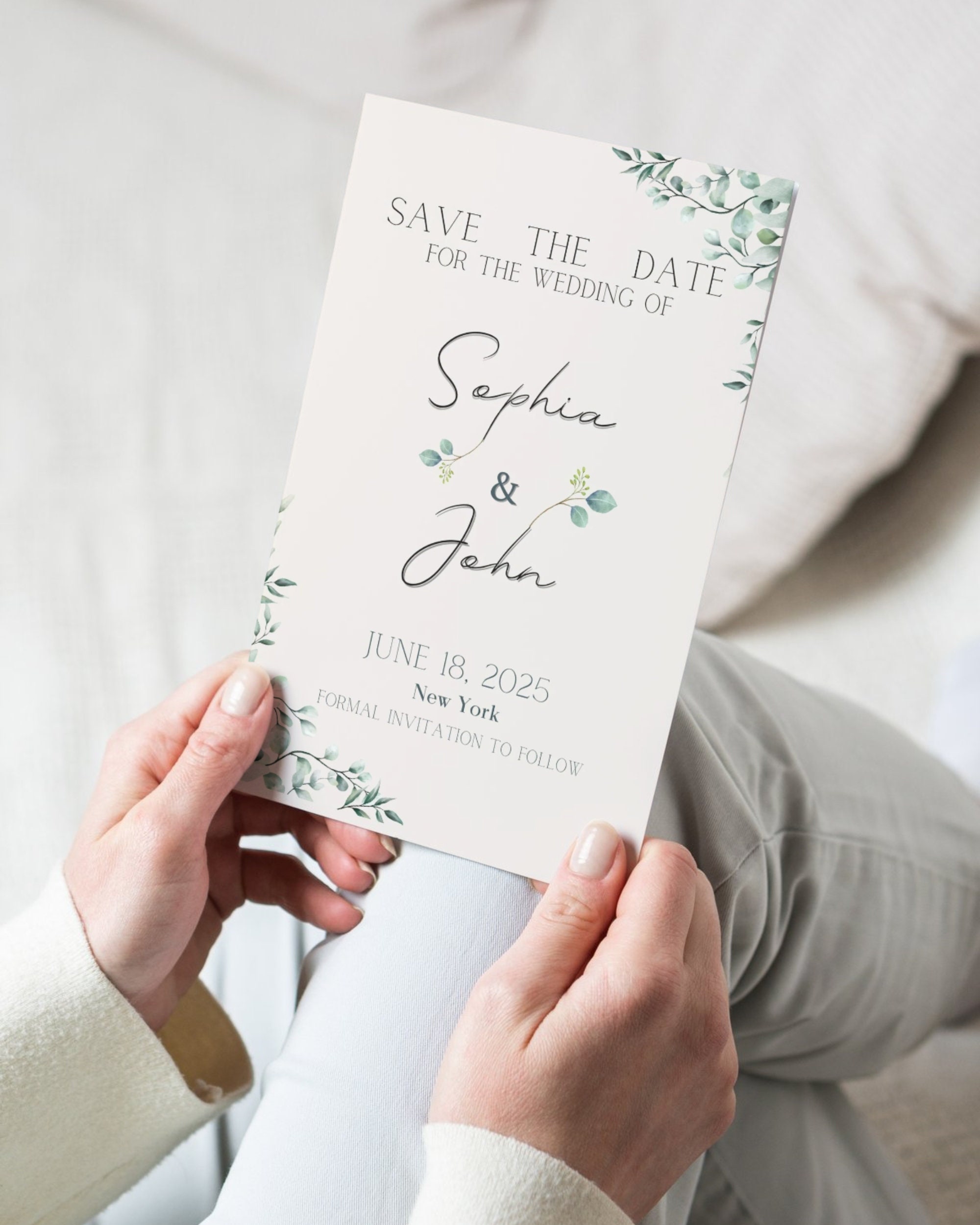 Personalized Save the Date Digital Print Card - Etsy