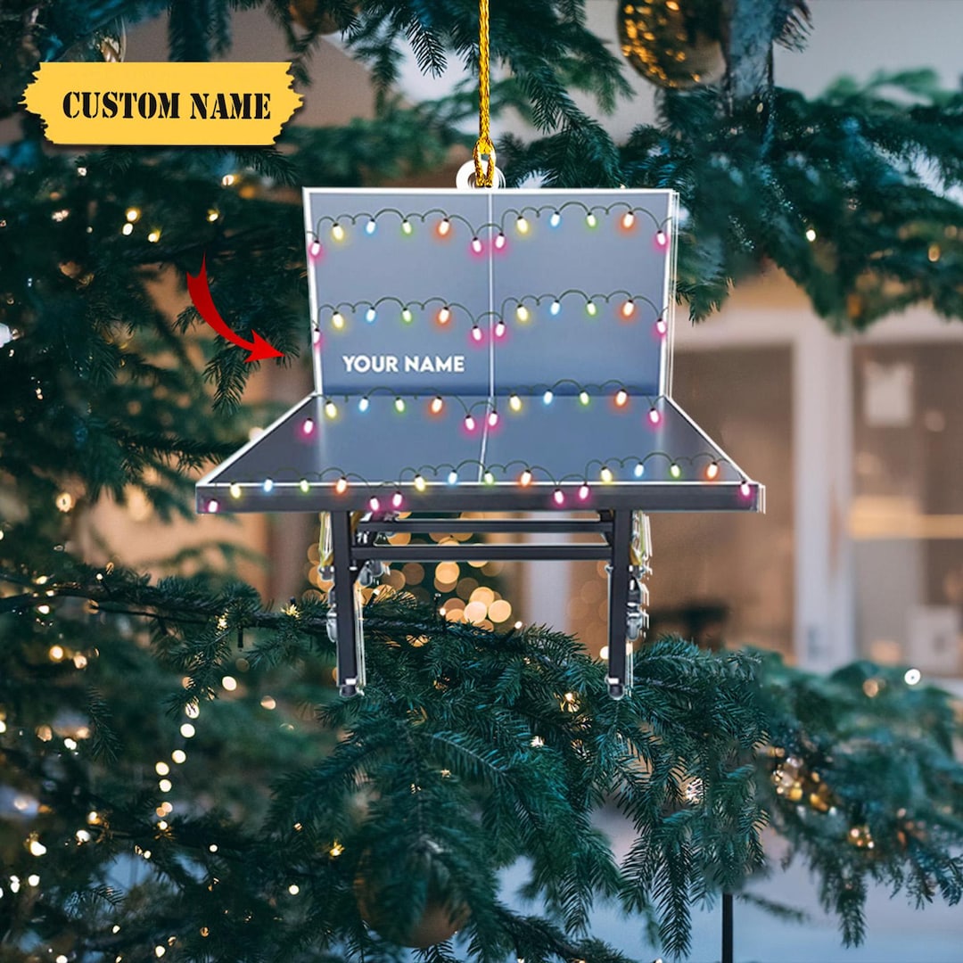 Personalized Padel Tennis Table Christmas Ornament 2D, Tennis Ornament ...