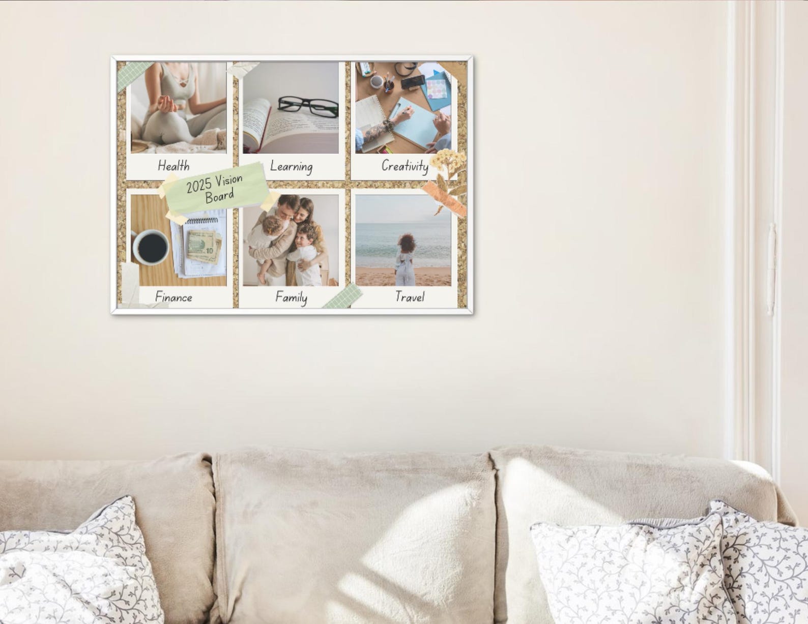 Digital Vision Board Template | Editable Canva Digital Download ...