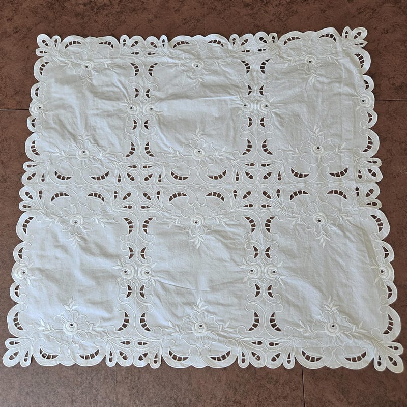 Vintage White Tray Cloth - Etsy