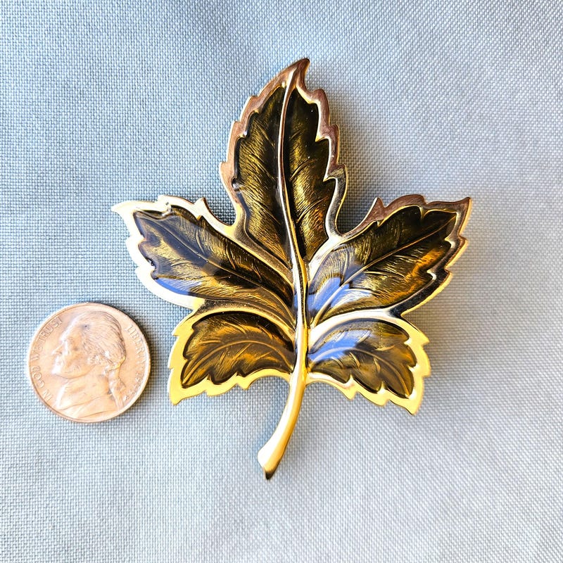 Autumn Leaf Brooch - Etsy
