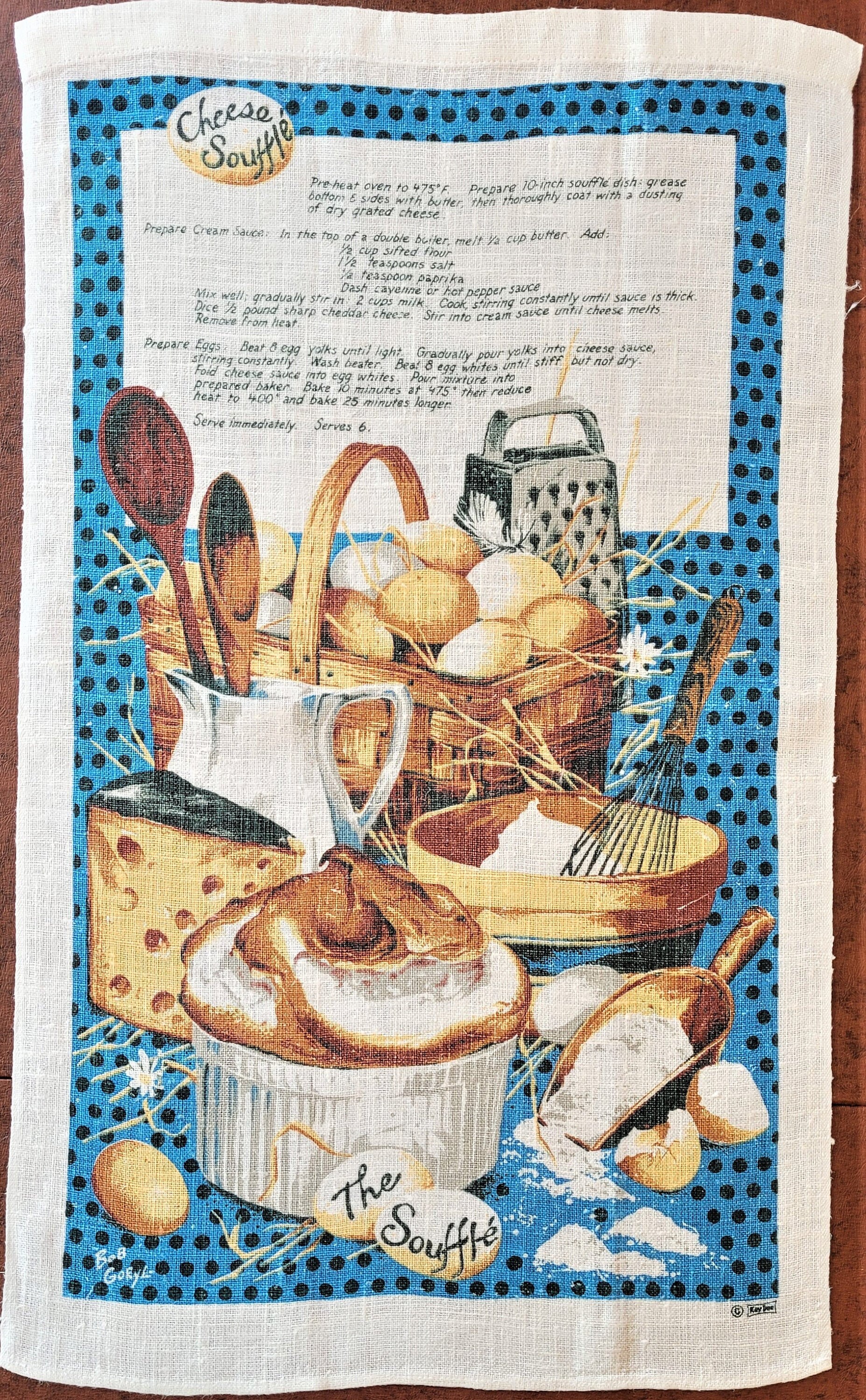 Tea Towels Dishcloths & Kitchen Towels exc cond with recipe wooden ...