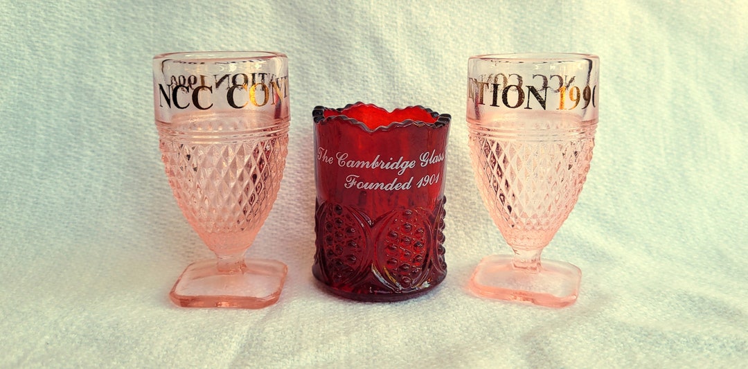 3 National Cambridge Collectors Convention Souvenirs, Red Button Arches ...