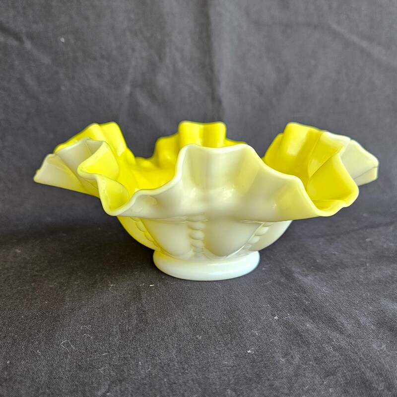 Yellow Milk Glass - Etsy