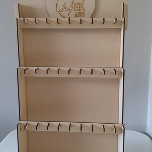 Keychain Display/stand/mdf/keychain Holder for Craft Fairs - Etsy