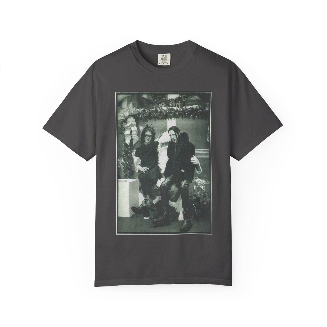 Marilyn Manson Santa Band Photo T-shirt | Vintage Group Portrait Tee - Etsy