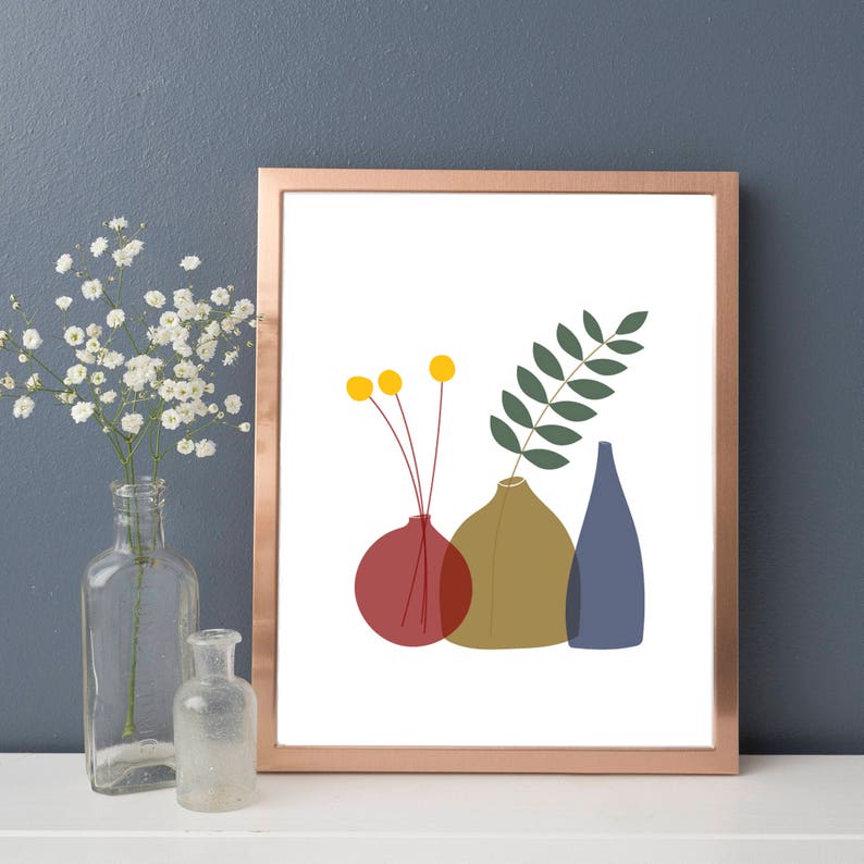 Billy Buttons A4 Art Print Still Life Illustration - Etsy