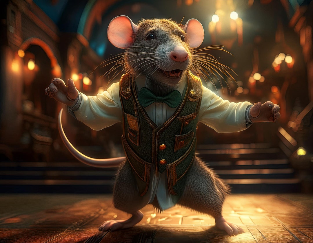Rodney Da Rat Ai-generated Digital Art Whimsical Cartoon Rat ...