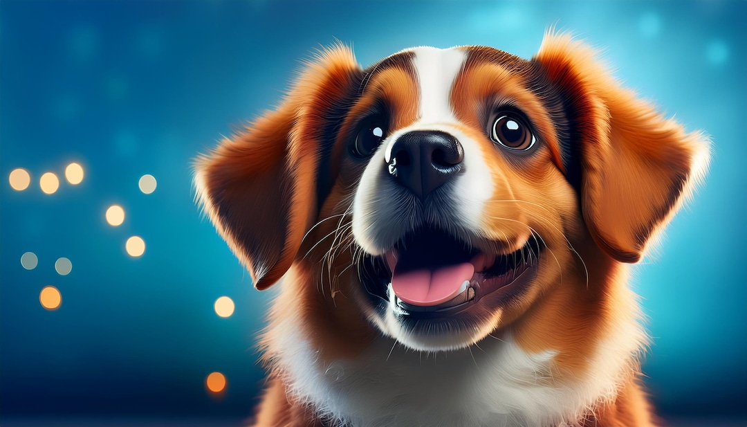High-definition Cartoon Dog – Ai-created Digital Art for Etsy Sale - Etsy