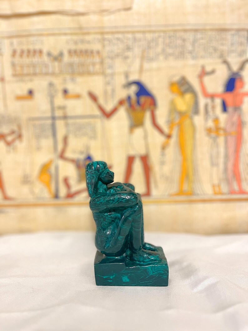 Ancient Egyptian Block Statue - Handmade, Home Decor, Detailed - Etsy