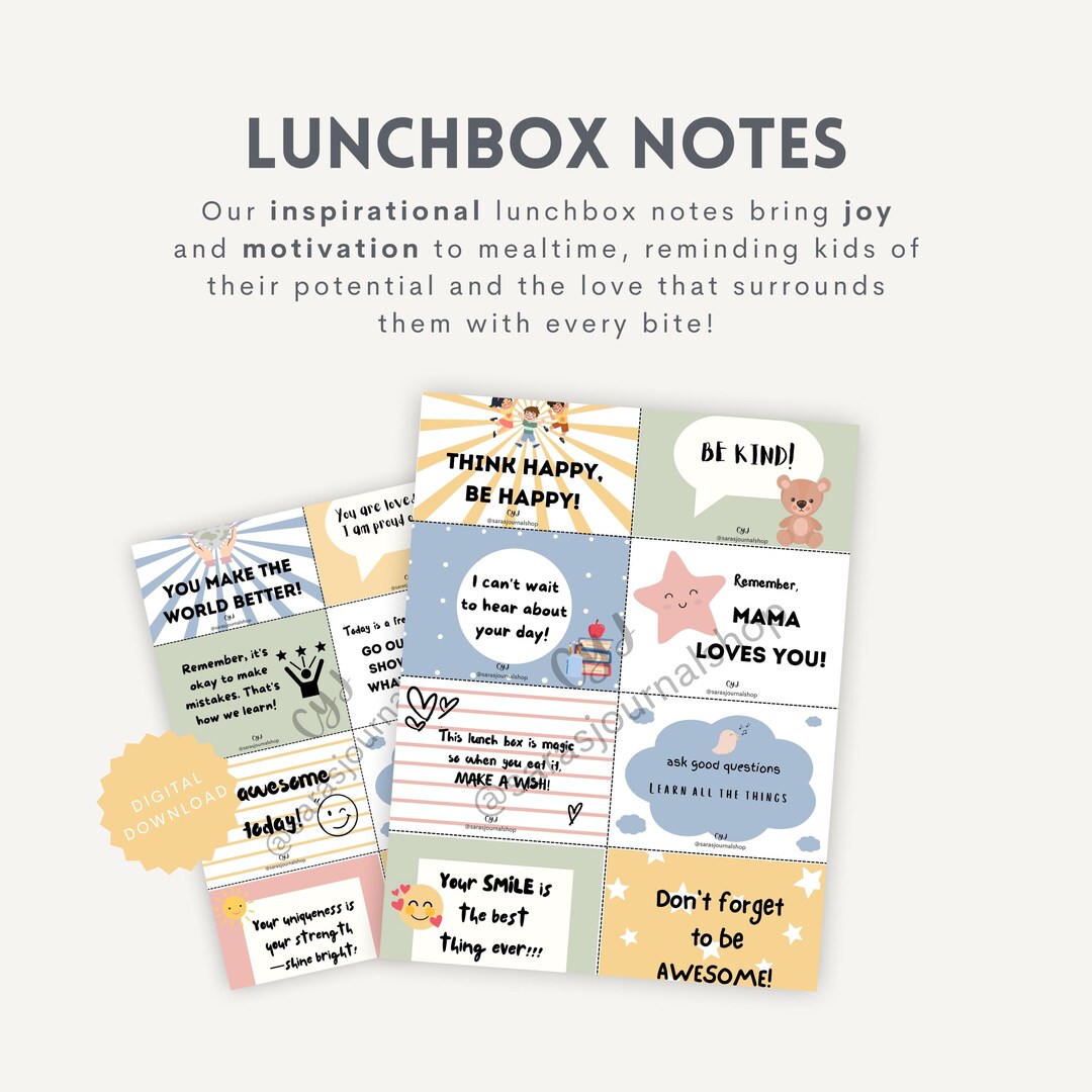 Lunchbox Notes, Kids Printables, Growth Mindset, Mental Health ...