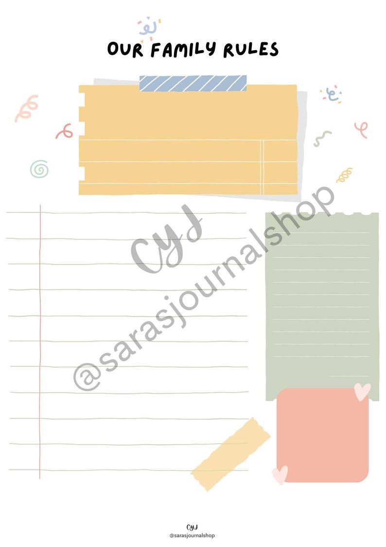 Family Rules, Kids Printables, Growth Mindset, Mental Health, Positive ...