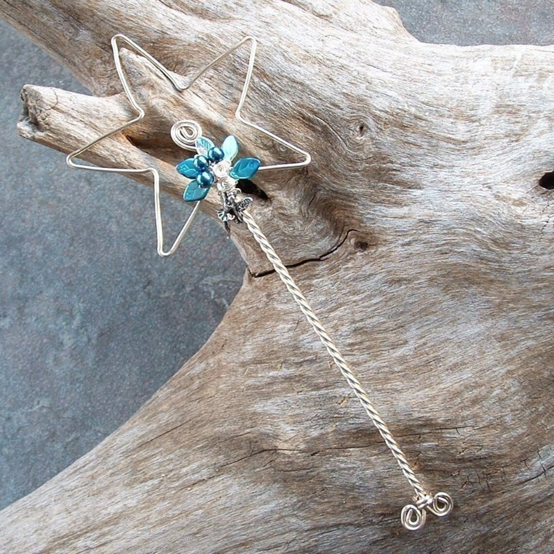 Blue Fairy Magic Wand Flower Girl or Bridesmaid - Etsy