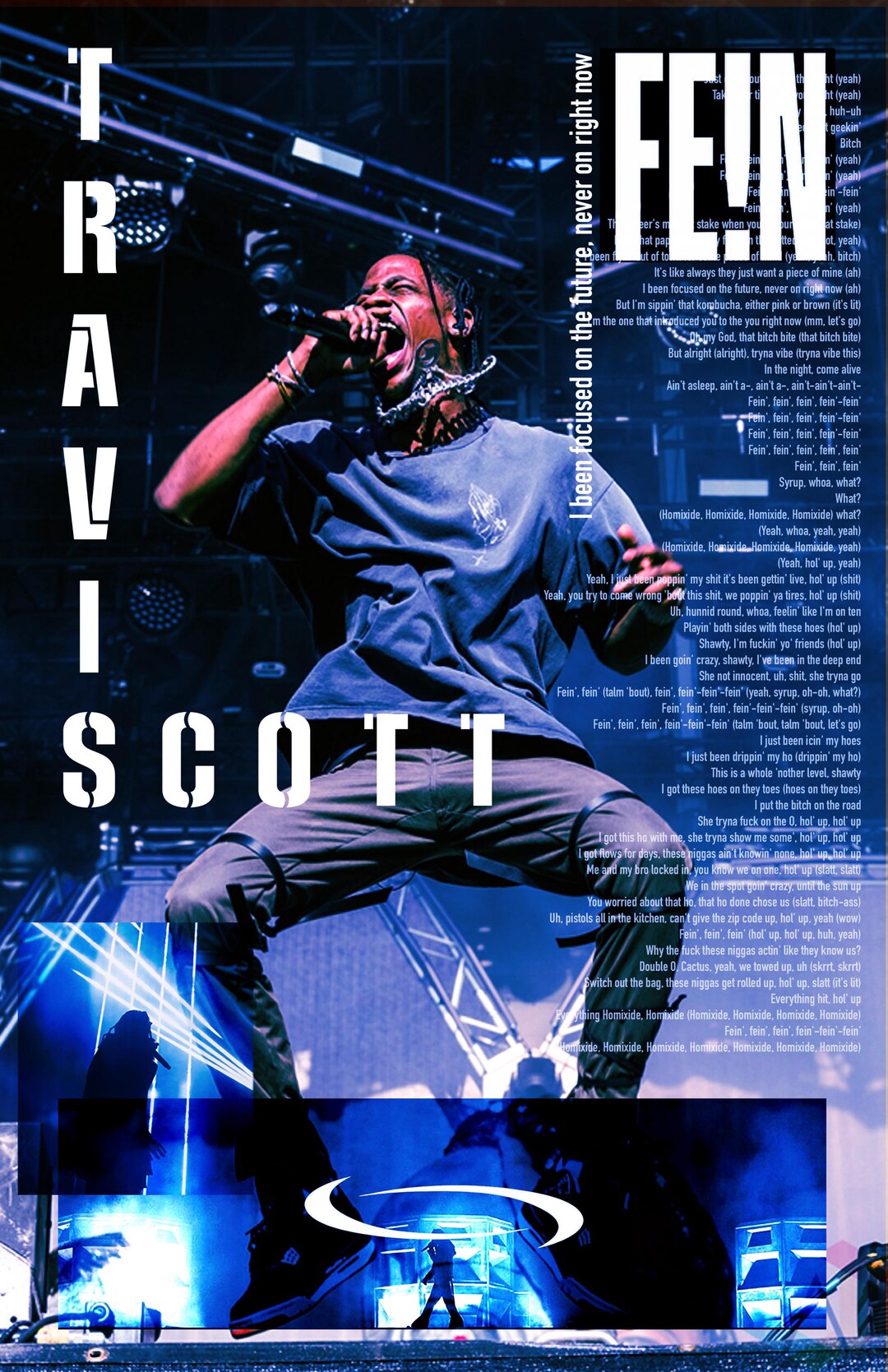 Travis Scott “fein” Poster - Etsy