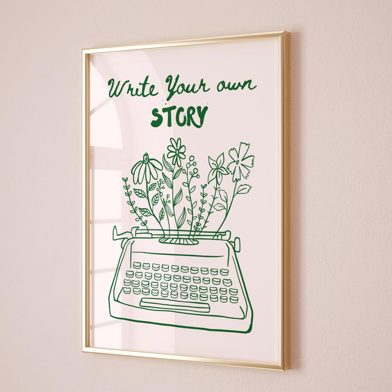 Typewriter Print - Etsy