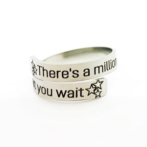 Just You Wait Ring, Alexander Hamilton Inspired Ring, Engraved Twist ...