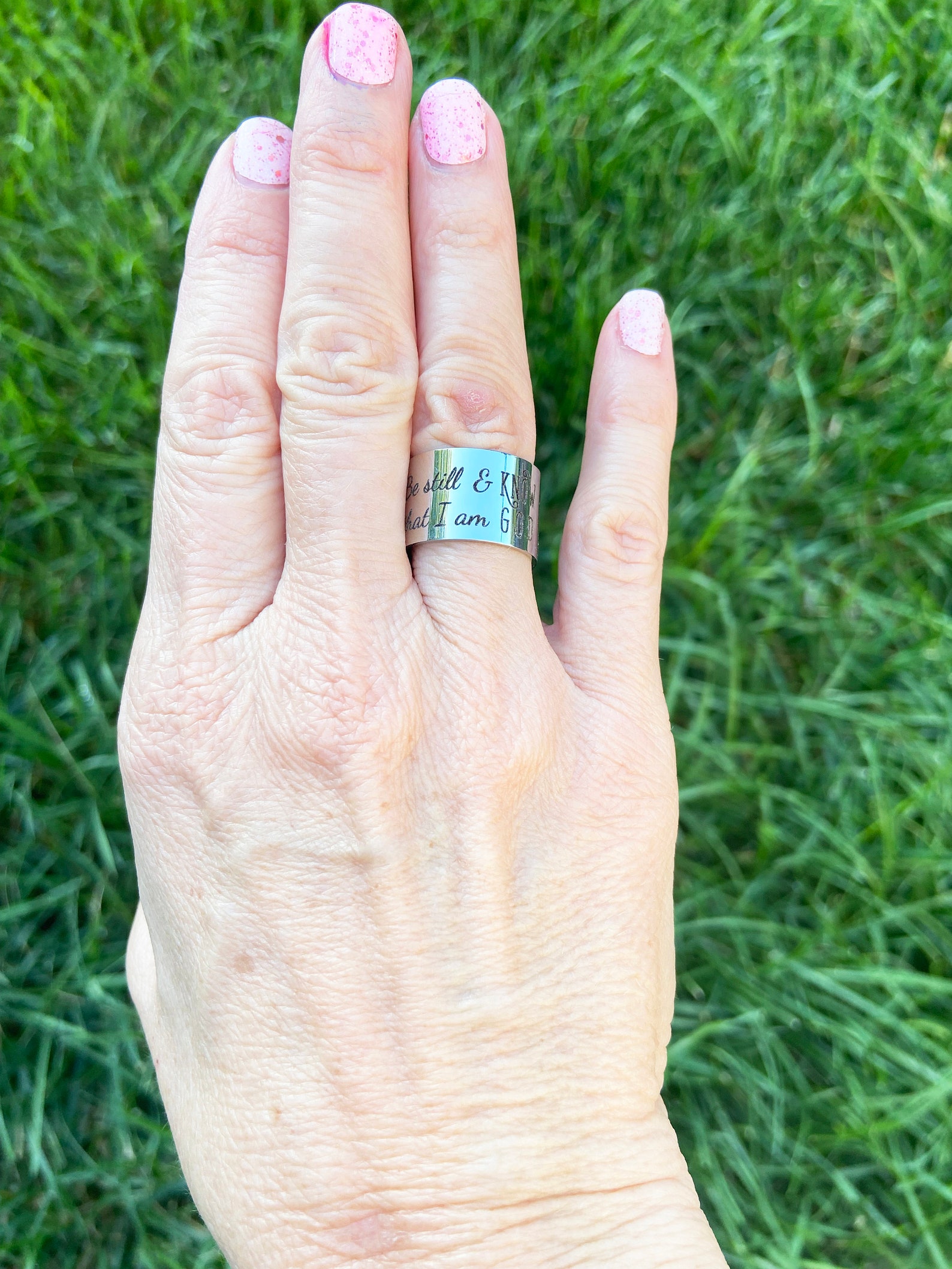 Be Still and Know That I Am God Christian Ring Psalm 46:10 - Etsy