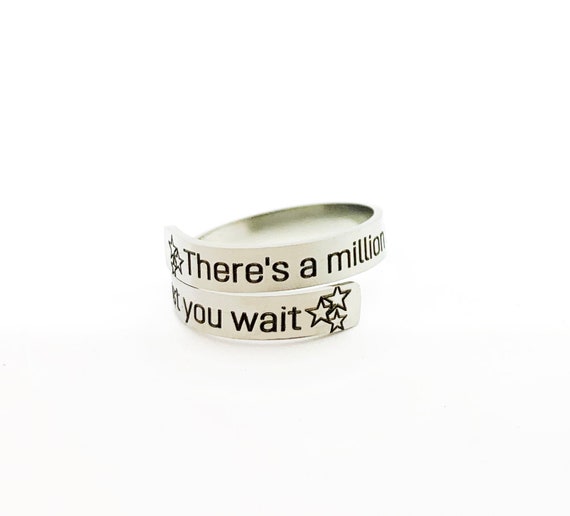 Just You Wait Ring Alexander Hamilton Inspired Ring Engraved - Etsy