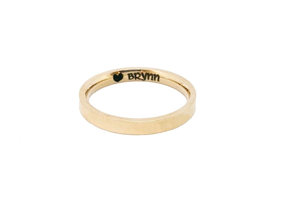 Engrave Inside Ring Add-on, Personalized Custom Engraving Inside Ring ...