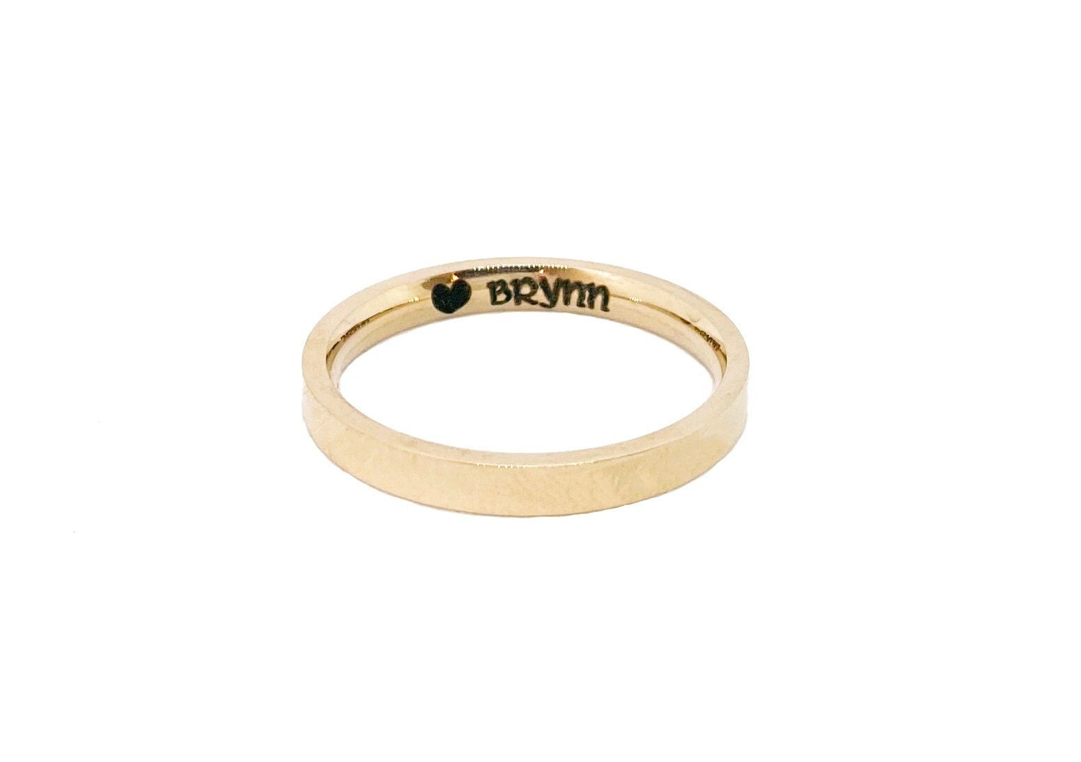 Engrave Inside Ring Add-on Personalized Custom Engraving - Etsy