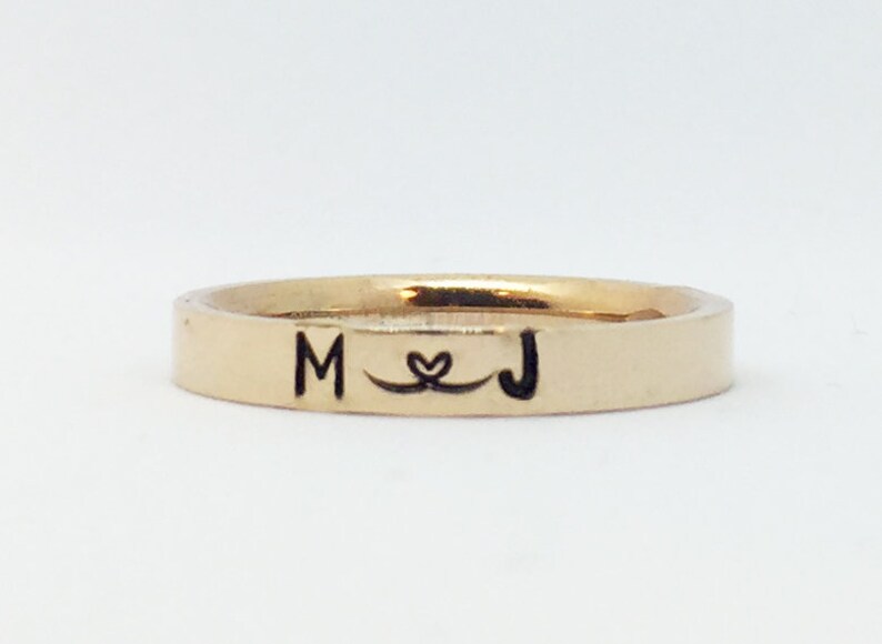 Stacking Name Ring Personalized Stackable Ring for Mom | Etsy