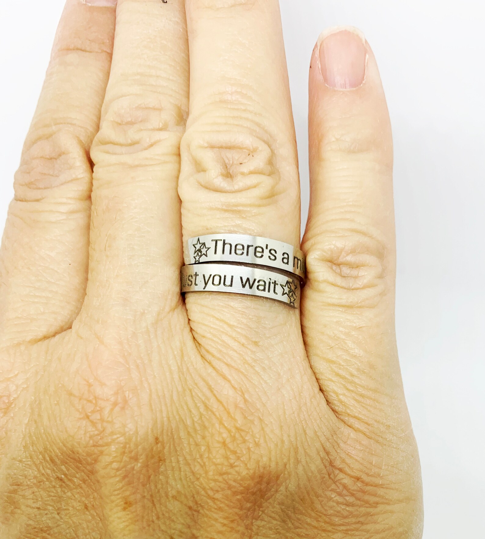 Just You Wait Ring, Alexander Hamilton Inspired Ring, Engraved Twist ...