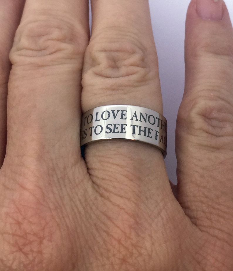 Les Miserables Ring, to Love Another Person is to See the Face of God ...