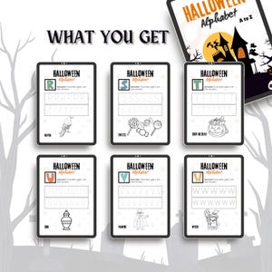 Halloween Alphabet Coloring for Little Learners Printable Instant ...