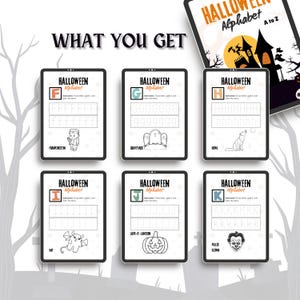 Halloween Alphabet Coloring for Little Learners | Printable | Instant ...