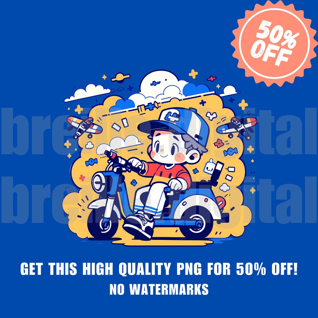 Scooter Boy PNG, Chibi Stickers, Chibi Emotes, Chibi Animals, Kawaii ...