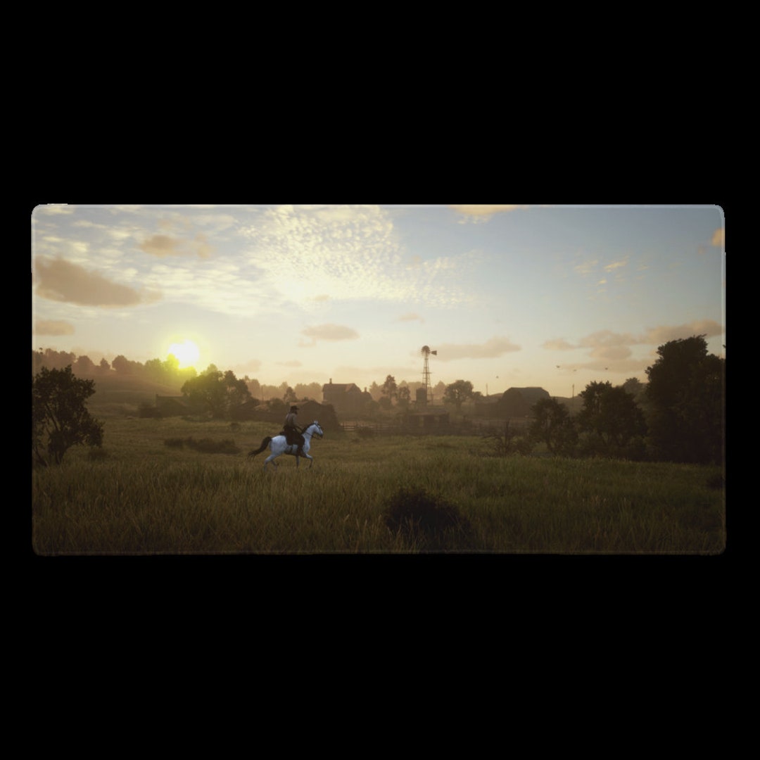 Red Dead Redemption 2 Gaming Mouse Pad Emerald Ranch Arthur Morgan - Etsy