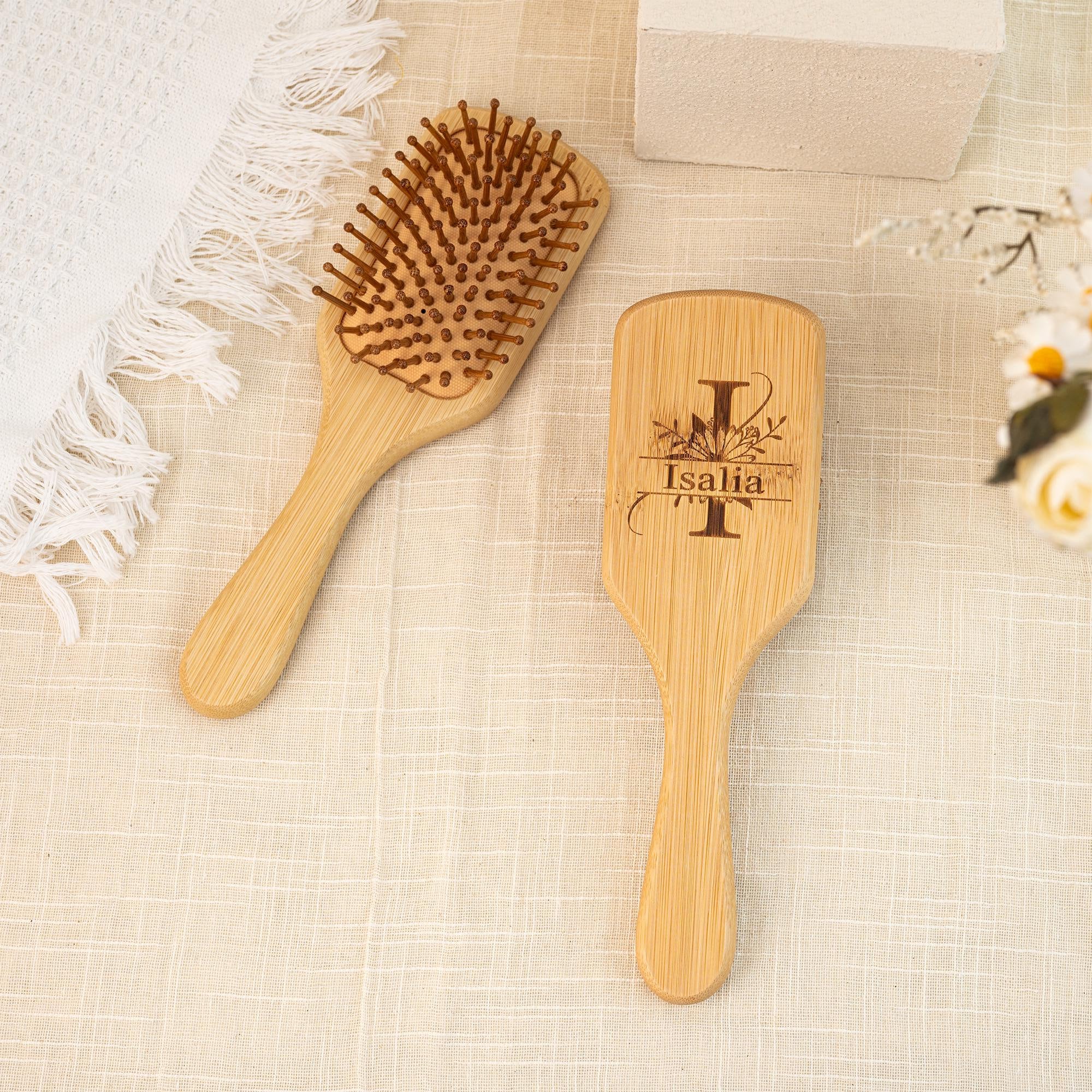 Personalised Engraved Hair Brush,custom Wooden Wedding Comb,engraved ...
