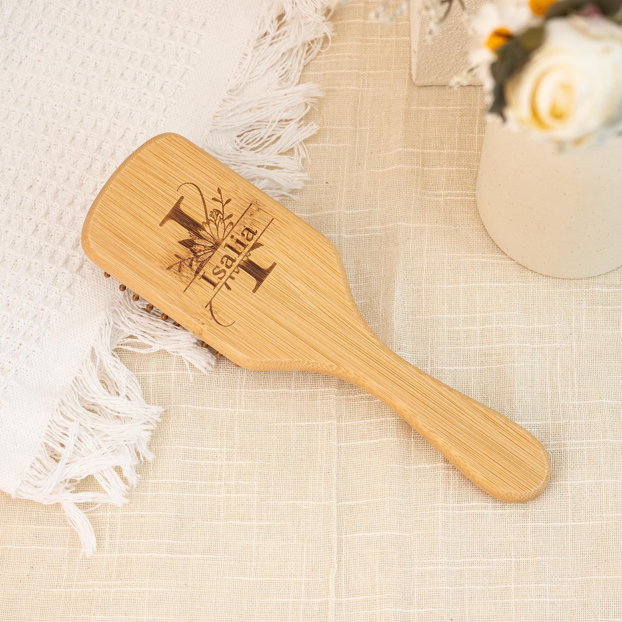 Personalised Engraved Hair Brush,custom Wooden Wedding Comb,engraved ...
