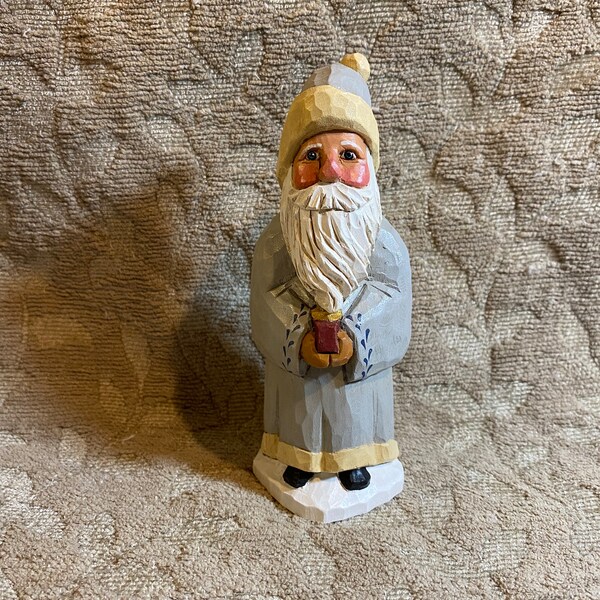 Carved Santa - Etsy