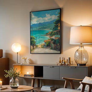 Cebu City Oil Painting, Cebu Travel Poster or Canvas Print, Cebu ...