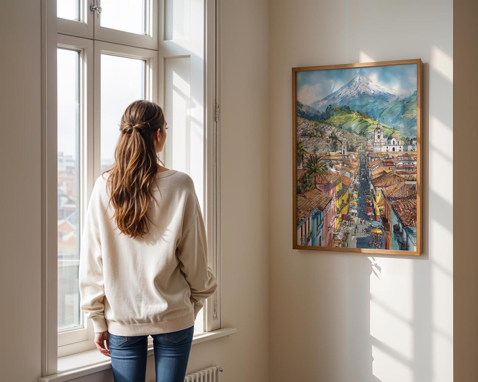 Quito Ecuador Watercolor Painting Print, Quito Poster or Canvas Print ...