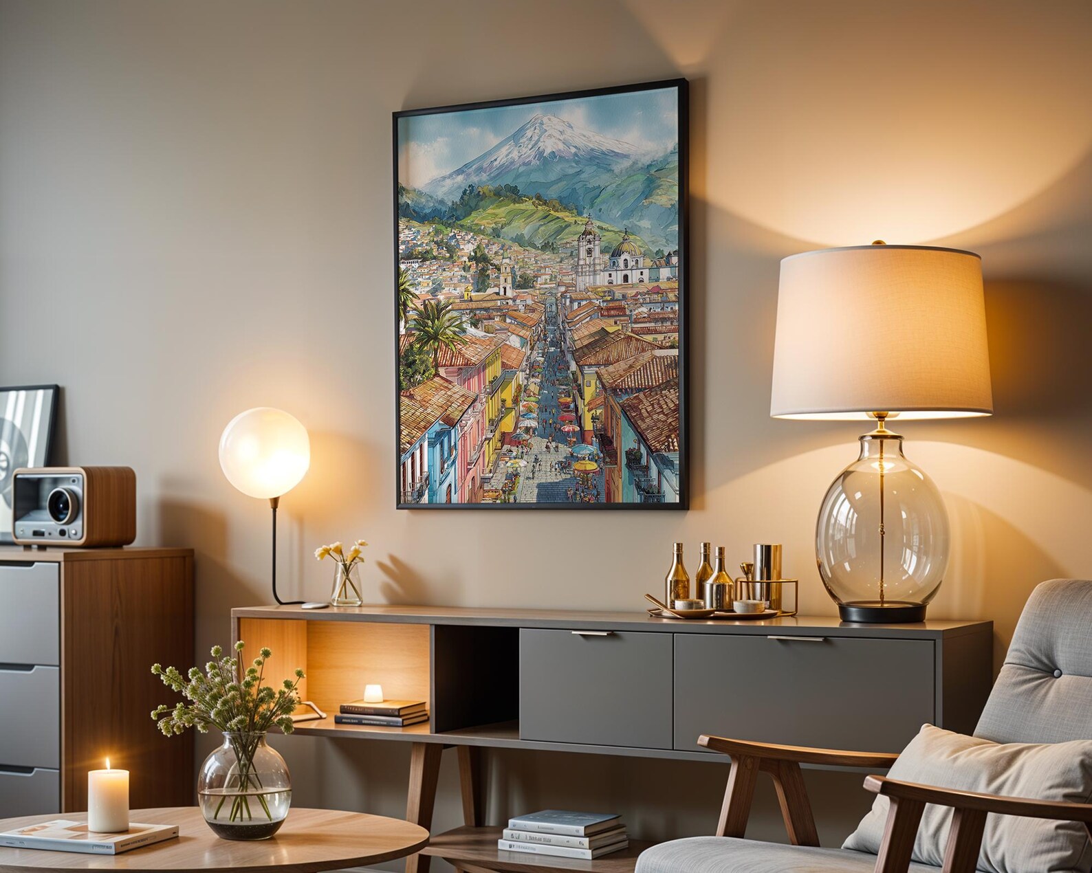 Quito Ecuador Watercolor Painting Print, Quito Poster or Canvas Print ...