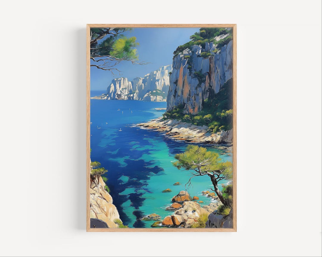 The Calanques France Oil Painting Calanques National Park Marseille ...