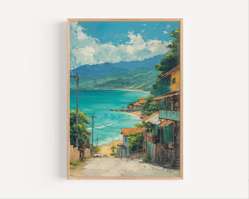 Cebu City Oil Painting, Cebu Travel Poster or Canvas Print, Cebu ...