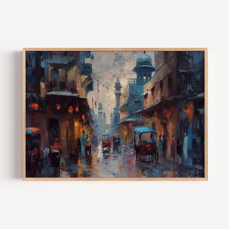 Lahore Pakistan Paintings - Etsy UK