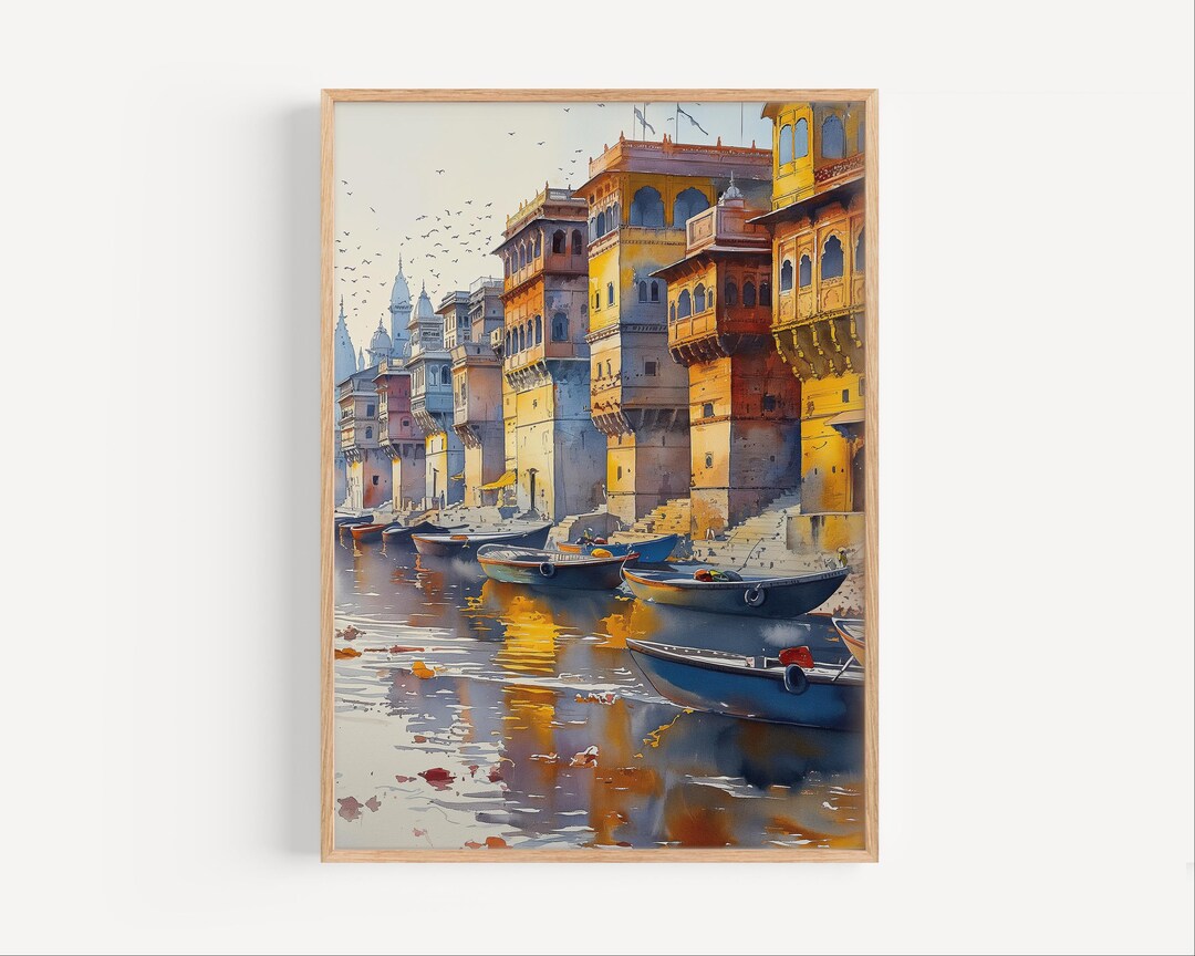 Jamuna River Bangladesh Watercolor Painting, Jamuna River Poster or ...