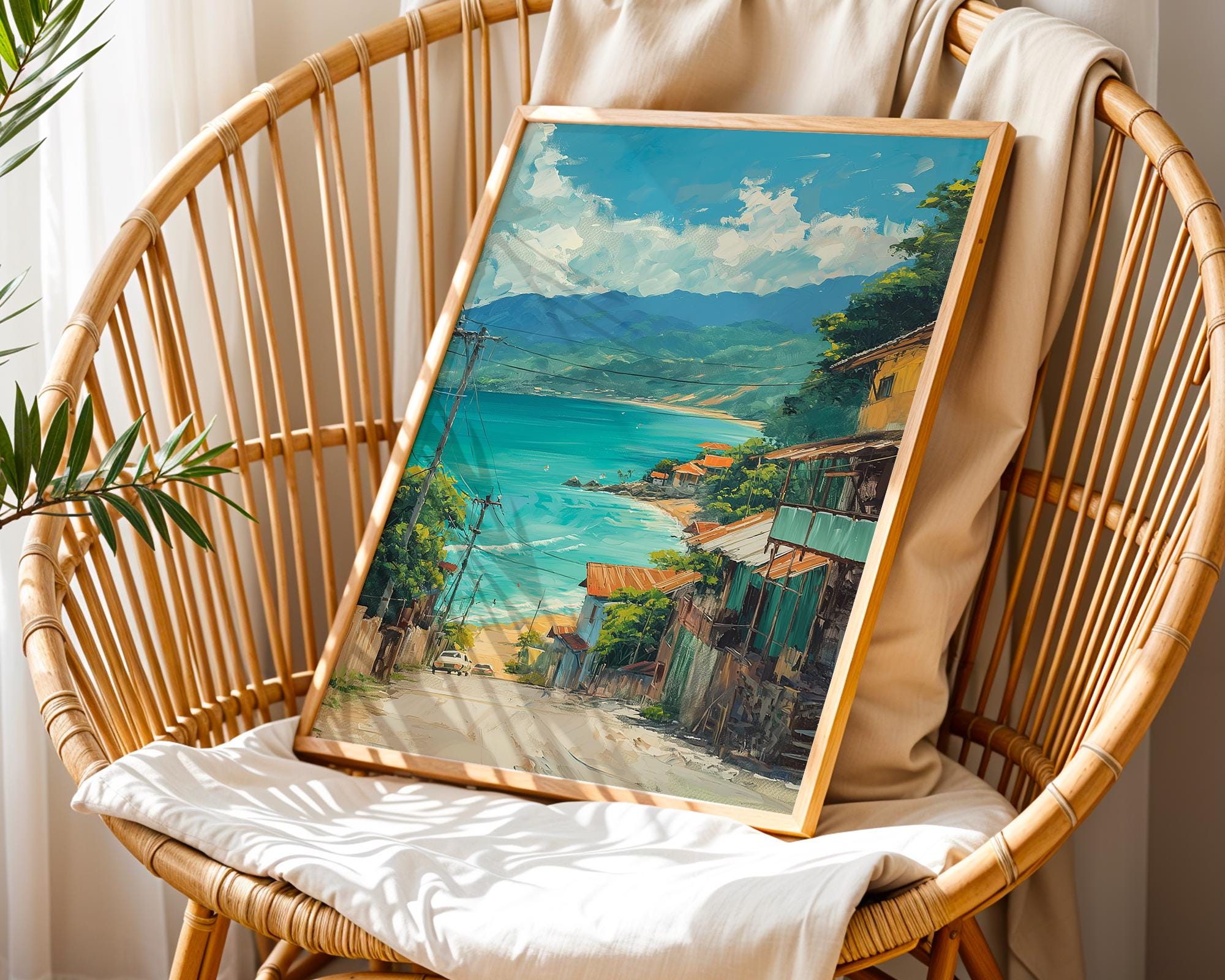 Cebu City Oil Painting, Cebu Travel Poster or Canvas Print, Cebu ...