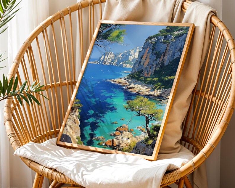 The Calanques France Oil Painting Calanques National Park Marseille ...