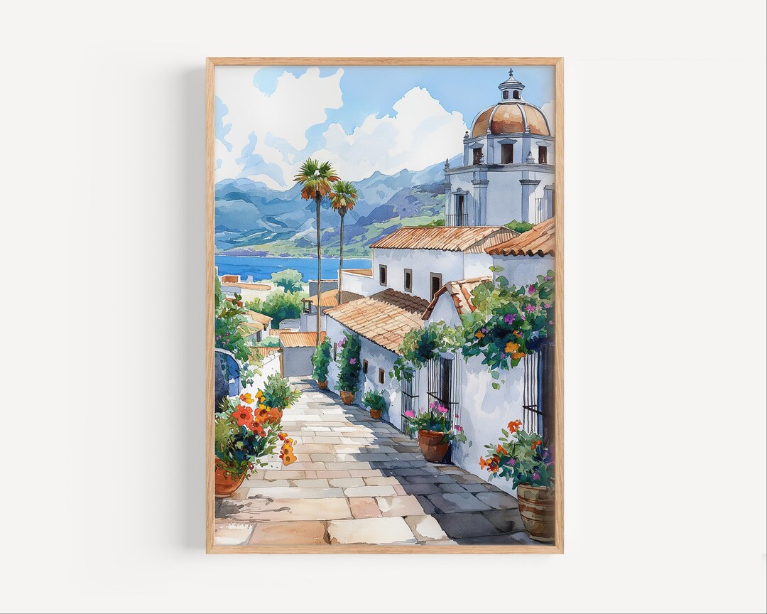 Jalisco Mexico Watercolor Painting, Jalisco Poster or Canvas Print ...