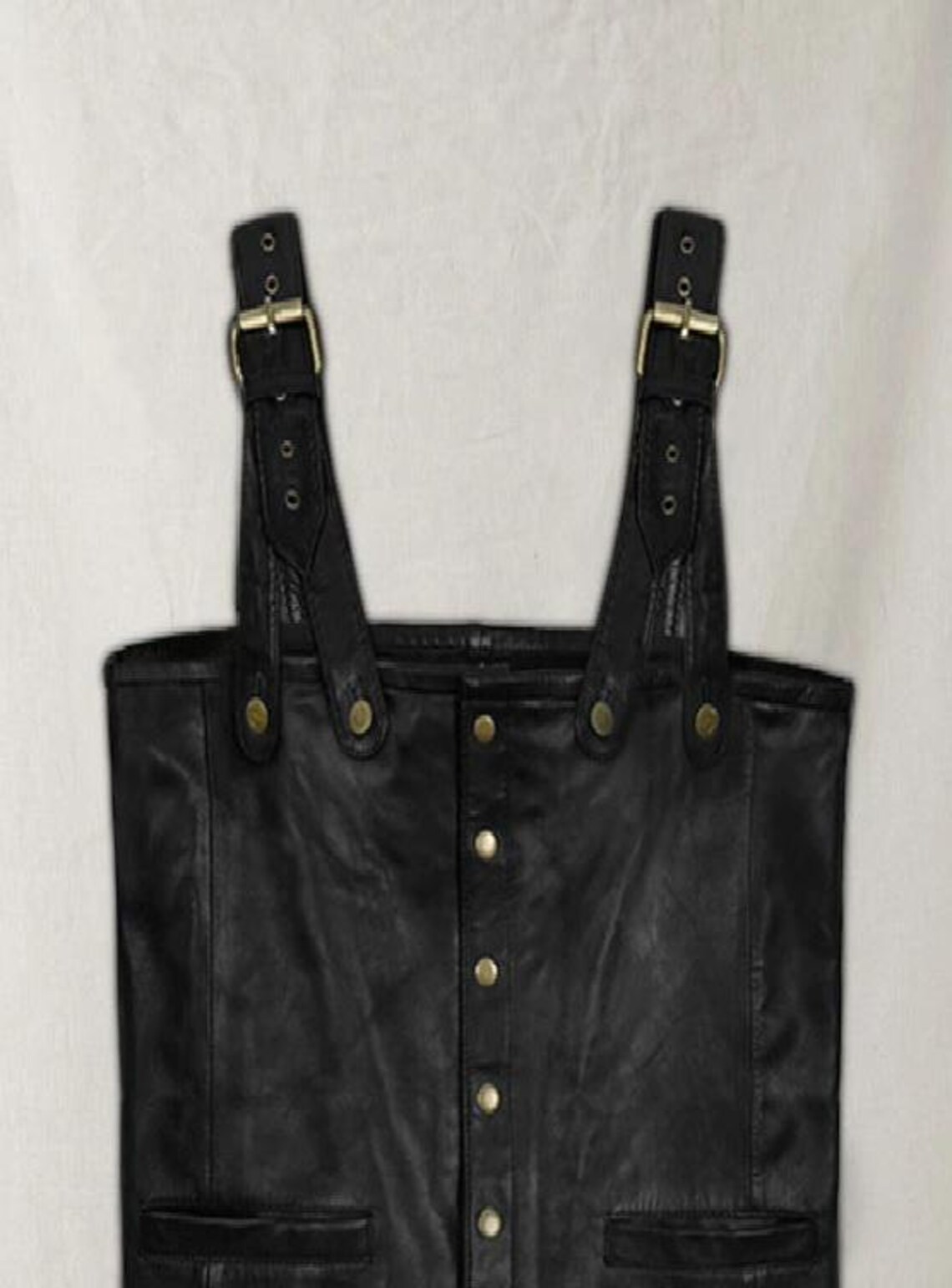 Tupac-inspired Suspender Leather Vest Iconic 90s Hip-hop Style men's ...