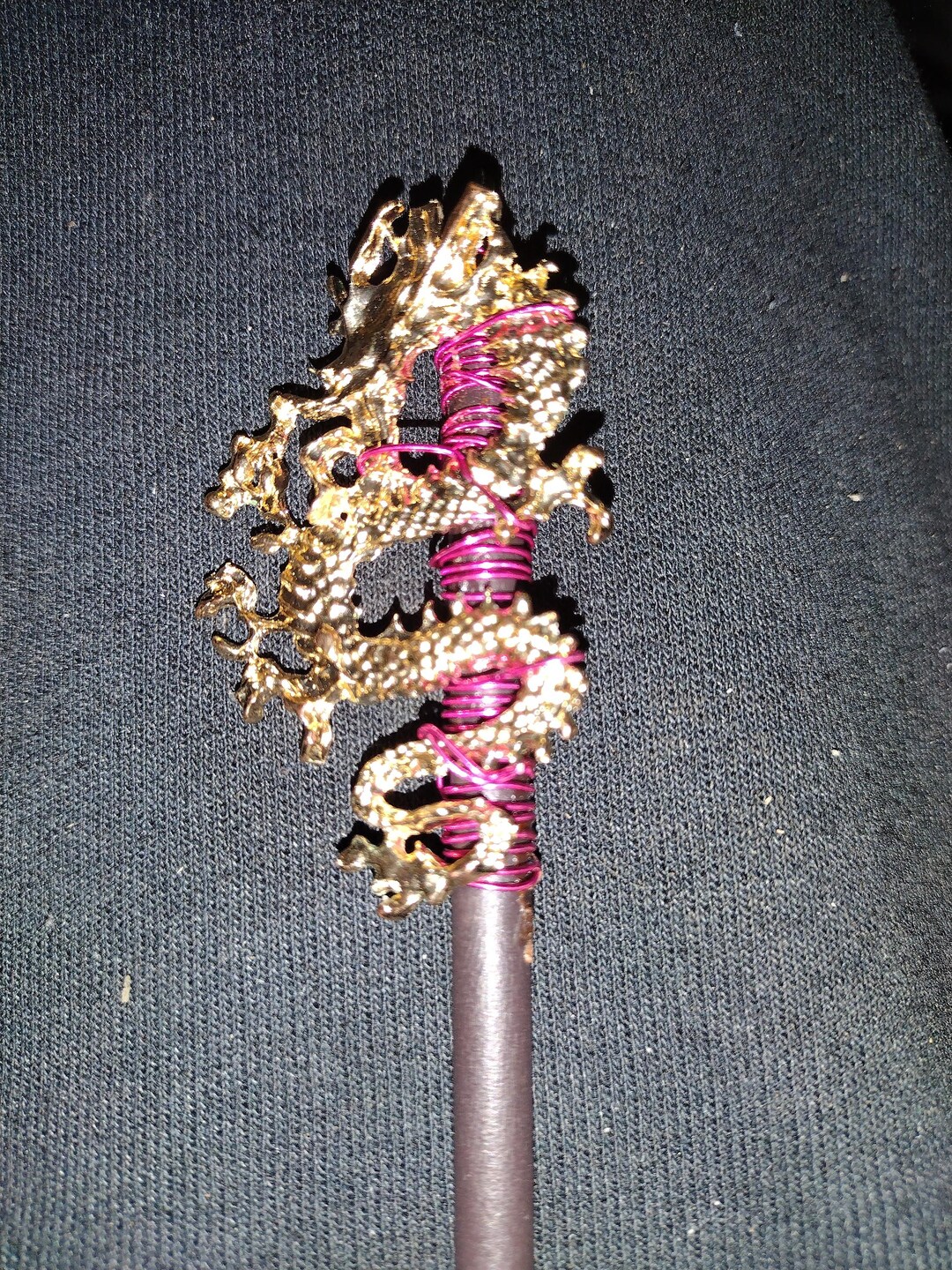 Golden Chinese Dragon Hair Stick. - Etsy