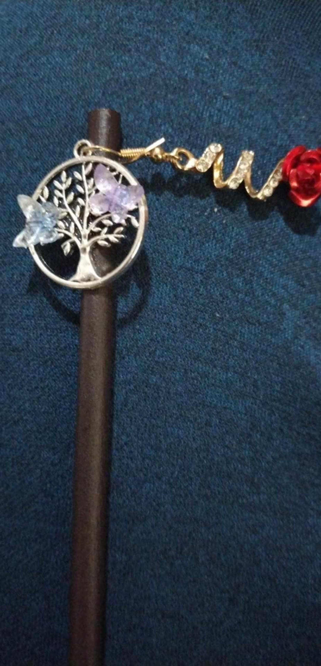Butterfly Tree of Life Hair Pin/stick - Etsy